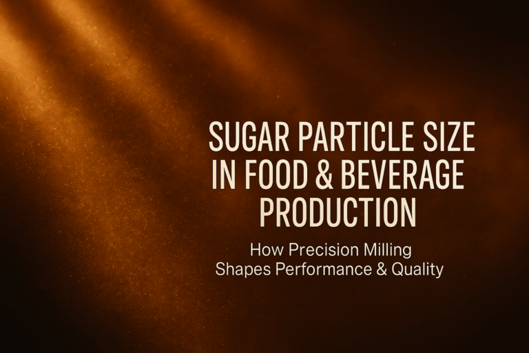 Sugar Milling: Why Particle Size Rules Food & Beverage Production